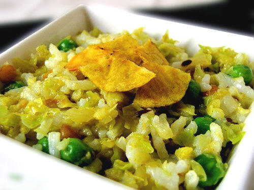 Cabbage Rice | Cabbage Rice Recipe (South Indian Rice Recipes) - Edible ...