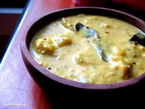 Vazhakka Pulissery Recipe-Kerala Pulissery for Onam Sadya - Edible Garden