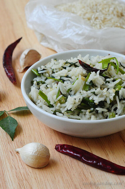Garlic Flavoured Kang Kong Rice Recipe - Edible Garden