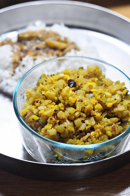 Banana Stem Paruppu Usili Recipe-Usili Recipe - Edible Garden