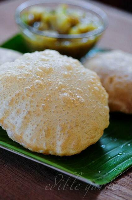 Poori Recipe - How to Make Puri Step by Step - Edible Garden