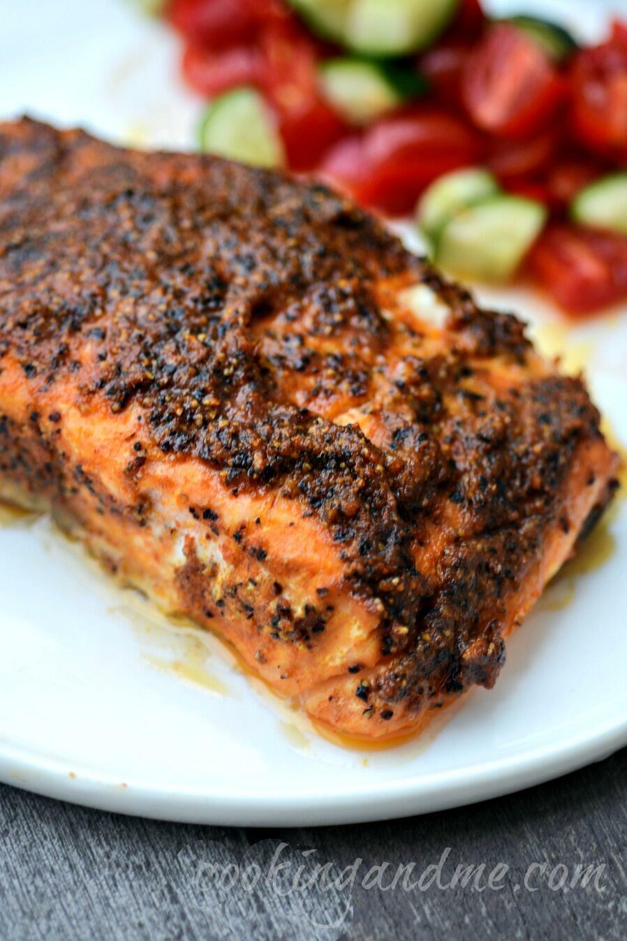 Baked salmon recipe, Indian-style baked salmon - Edible Garden