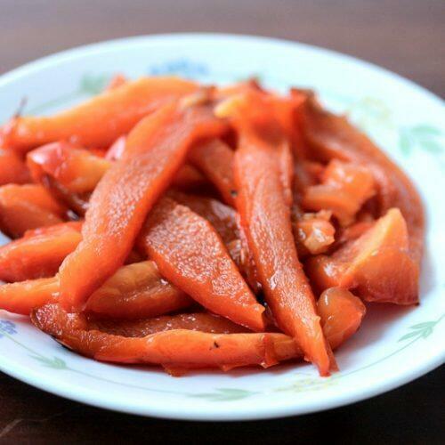 Roasted capsicum recipe, how to make roasted capsicum - Edible Garden