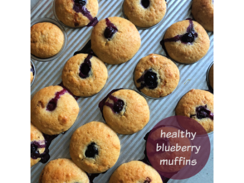 Healthy Blueberry Muffins Recipe - Step by Step - Edible Garden